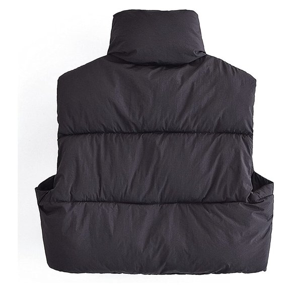 Jackets & Coats | Womens Cropped Puffer Vest Black | Poshmark